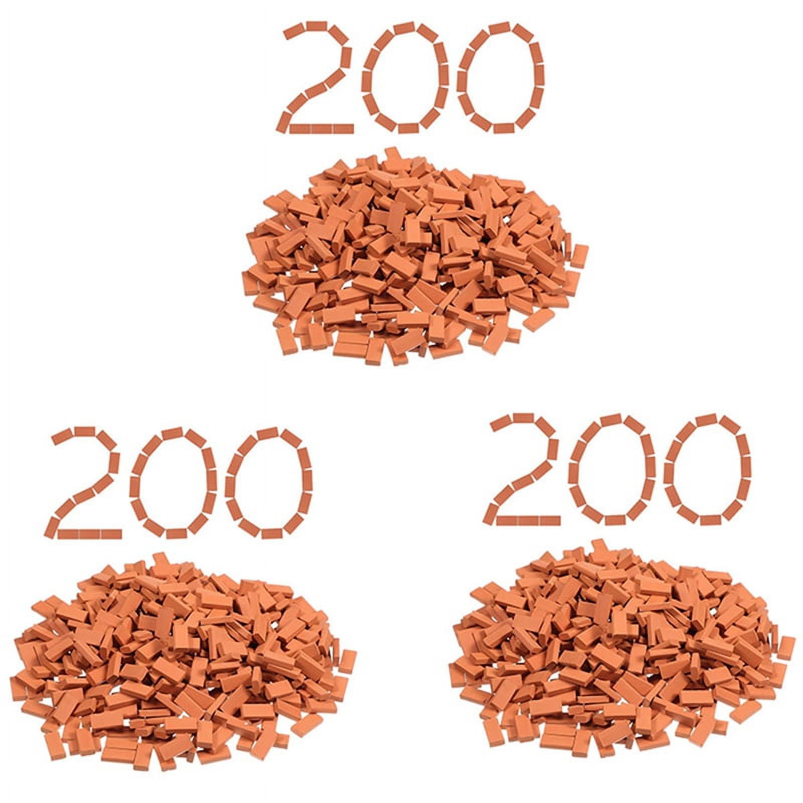 600 Pieces Mini Bricks for Landscaping Miniature Brick Wall Small ...