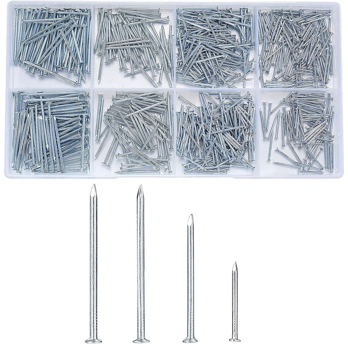 600 Pieces Nails Wall, Flat Head Nails, Picture Nails Hanging, Wall ...