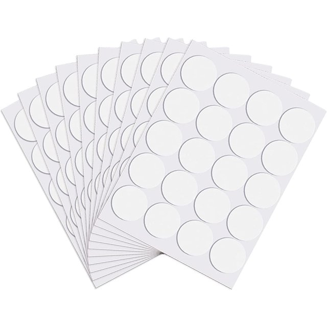 600 Pieces White Candle Wick Stickers Candle Making Sticker Heat ...