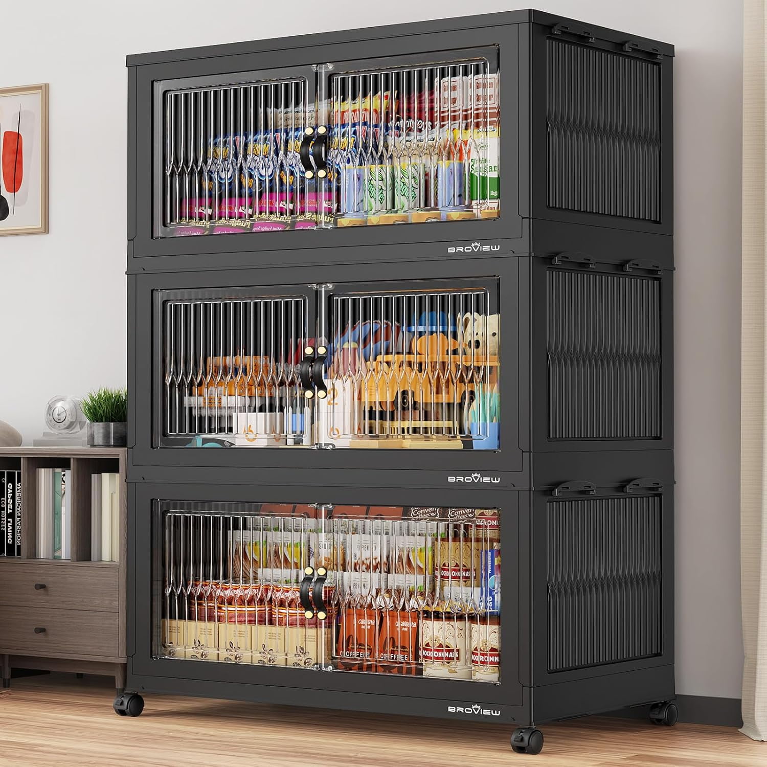 600 Qt Extra Large Stackable Storage Bins with Lid, Plastic Closet ...