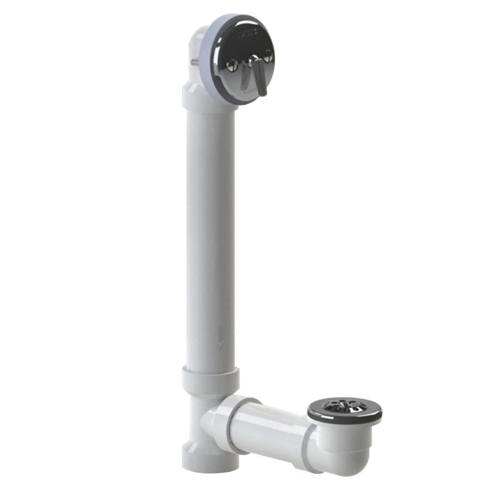 600 Series 16 In. Sch. 40 PVC Bath Waste Trip Lever Kit In Chrome ...