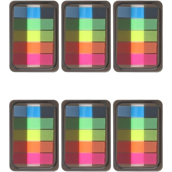 600 Sheets PET Colorful Sticky Memo Pads Flags Category Sticker ...