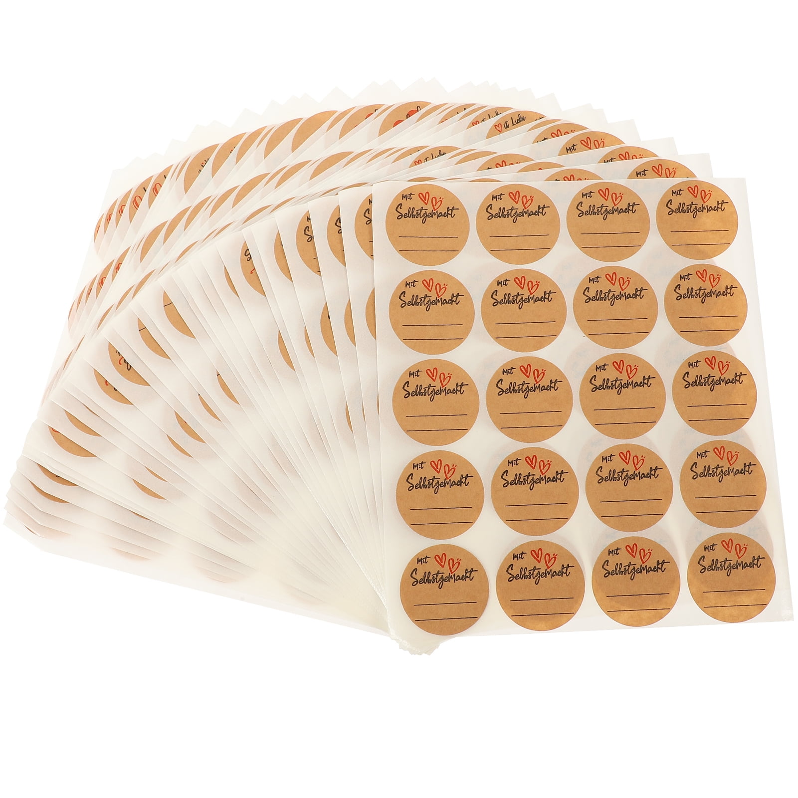 600 Sheets Stickers Canning Labels Dissolvable Removable - Walmart.com