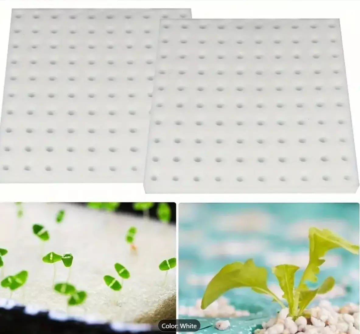 600 Soilless Hydroponic Seedling Sponges | Seed Starting Germination ...