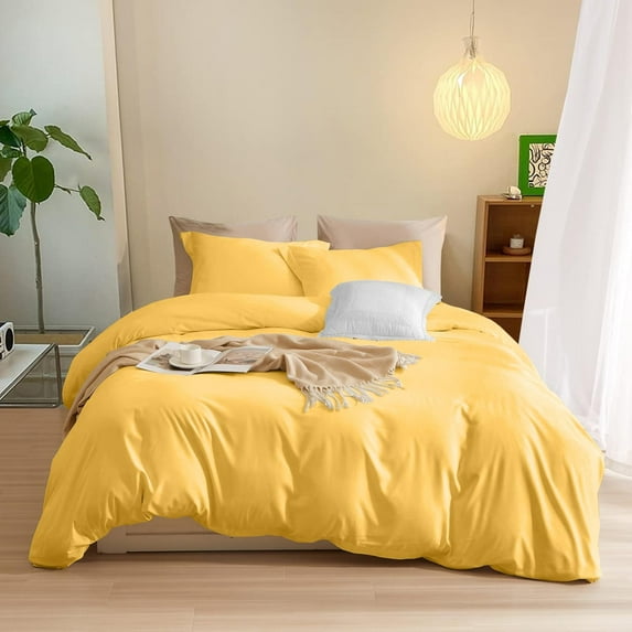 600-TC Egyptian Cotton 3-Piece Duvet Cover Set – Zipper Closure - Queen ...