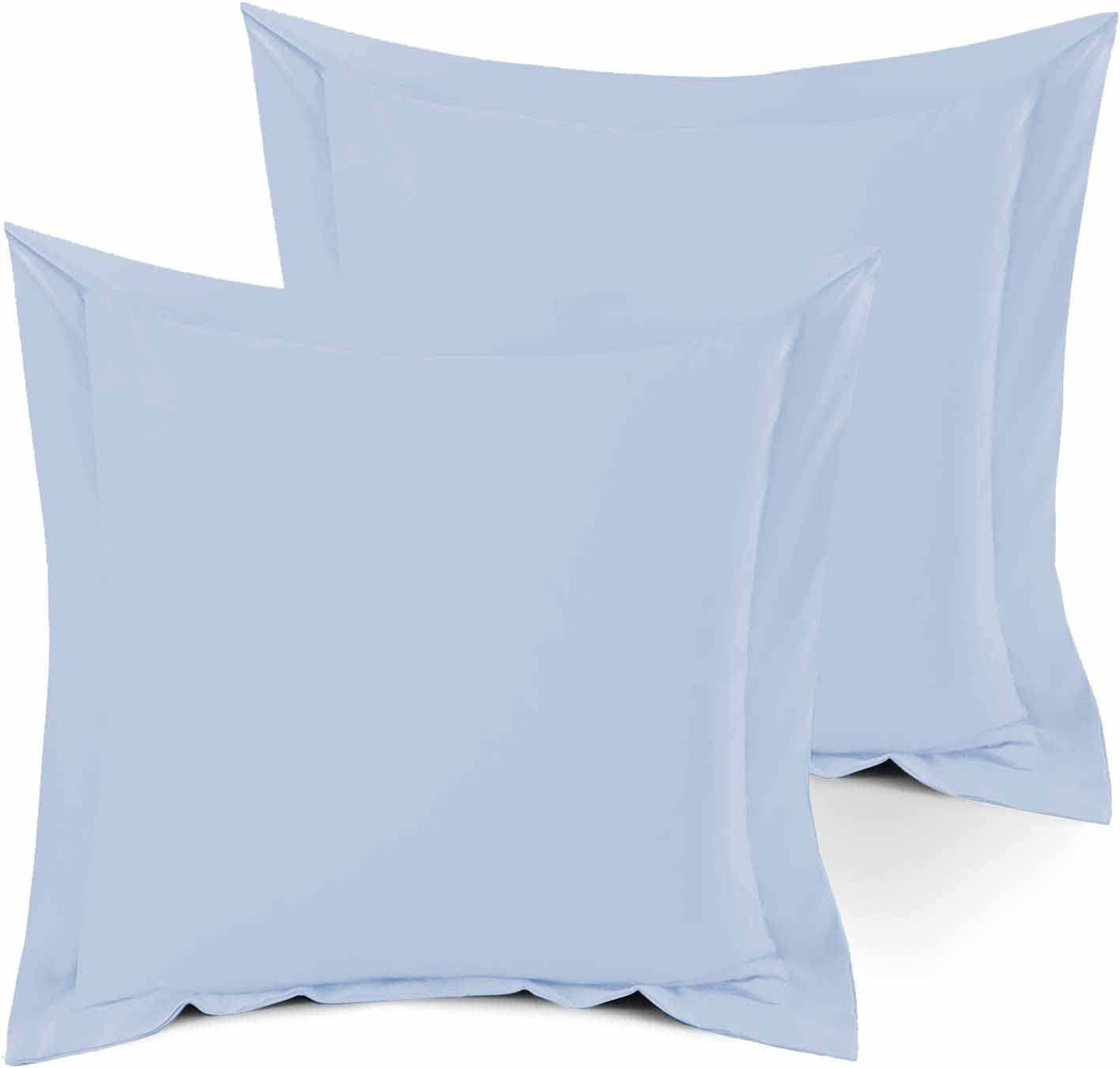 600 Thread Count 100% Egyptian Cotton Pack of 2 Euro 22 x 22 Inches ...