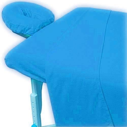 600 Thread-Count 3-Piece Massage Table Spa Sheet Set (1Pc Fitted Sheet ...