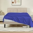 600 Thread Count Egyptian Cotton Flat Sheet – 1 Piece, Stripe Royal ...
