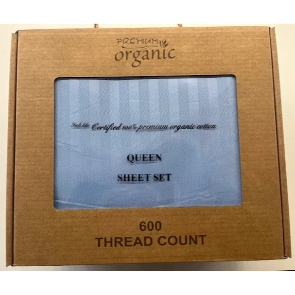600 Thread Count Sheet Sets,Made By Premium Organic, 100% Cotton, For ...