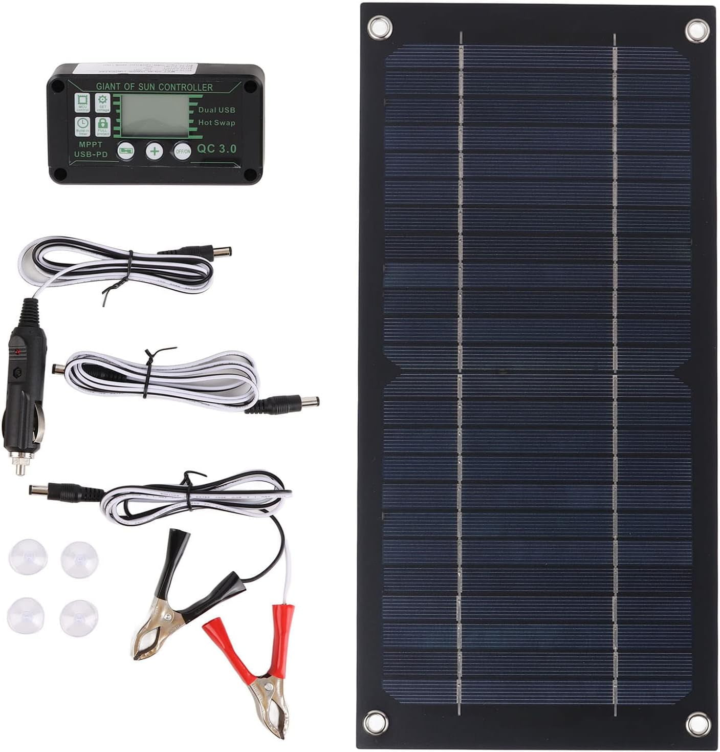 600 Watt Solar Panel Kit, Solar Panel Charger Monocrystalline Silicon ...