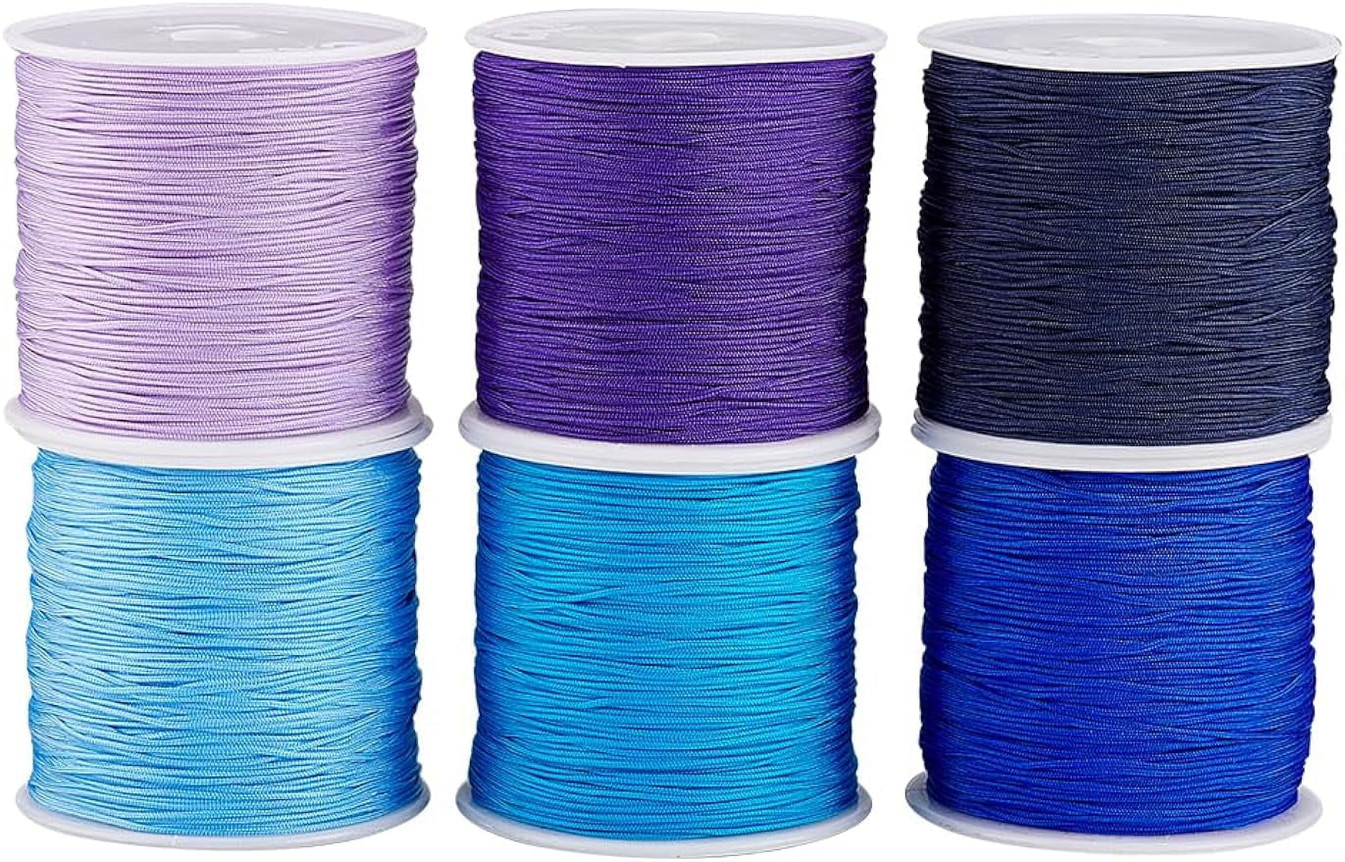600 Yards 0.8mm Nylon Beading String Cord 6 Colors Chinese Knotting ...