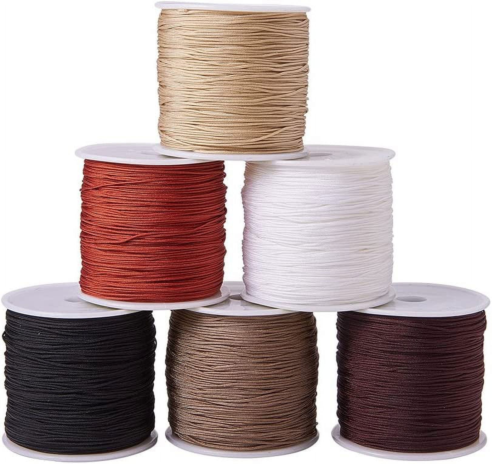 600 Yards 0.8mm Nylon Beading String Cord 6 Colors Chinese Knotting ...