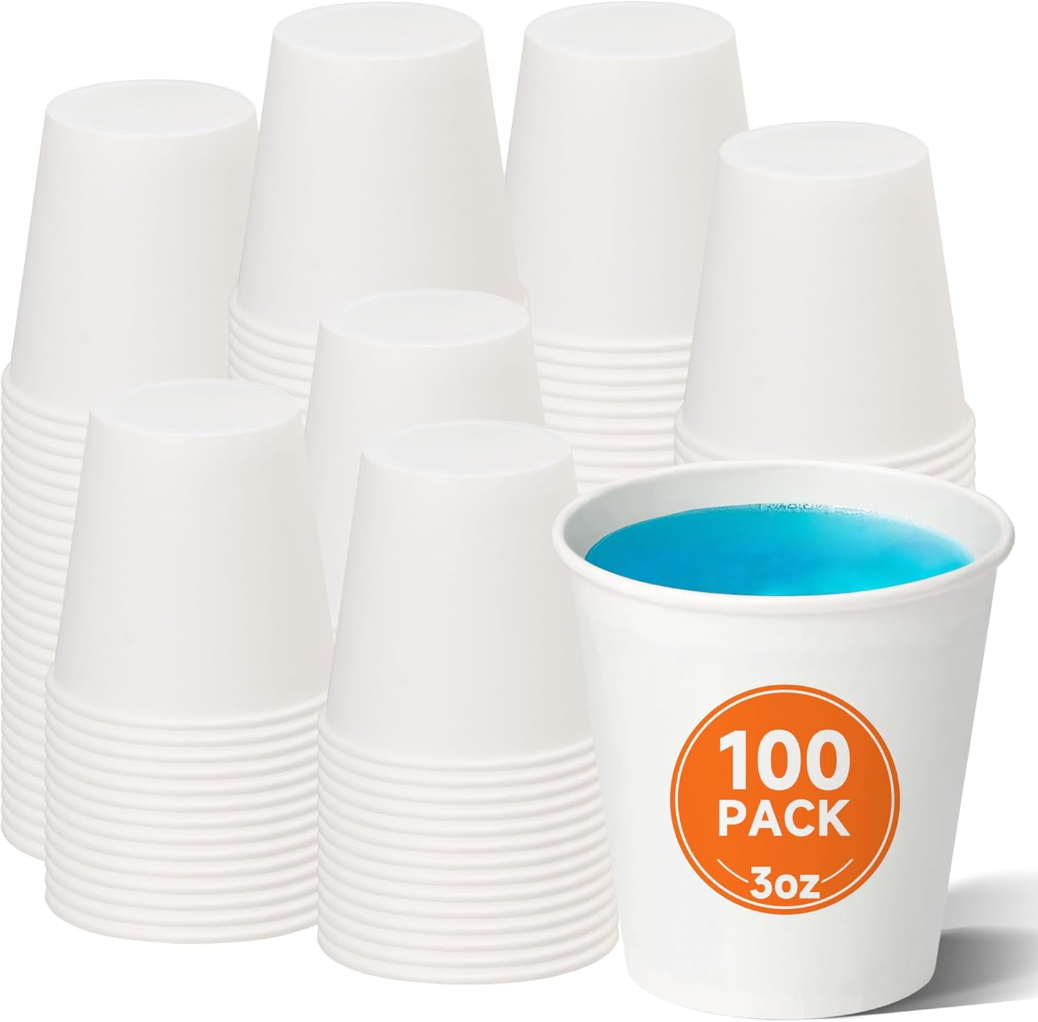 600 packs of 3-ounce paper cups, disposable bathroom mouthwash cups ...