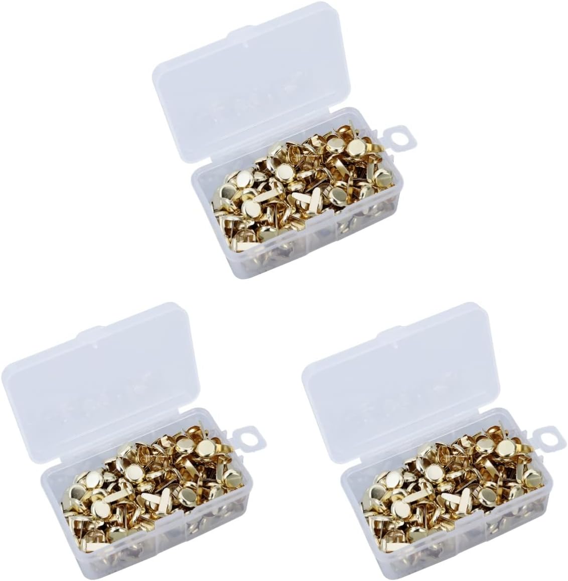 600 pcs Brad DIY Gold Paper Brads Metal Making for Scrapbooking with ...