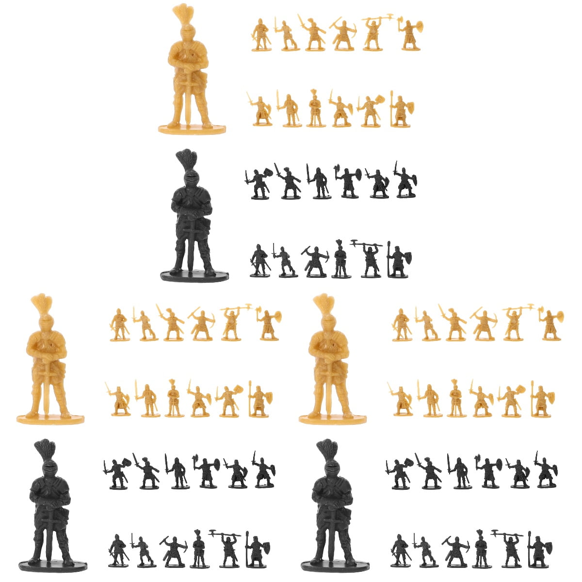 600 pcs Medieval Toy Soldier Figures Mini Action Figures Mini People ...
