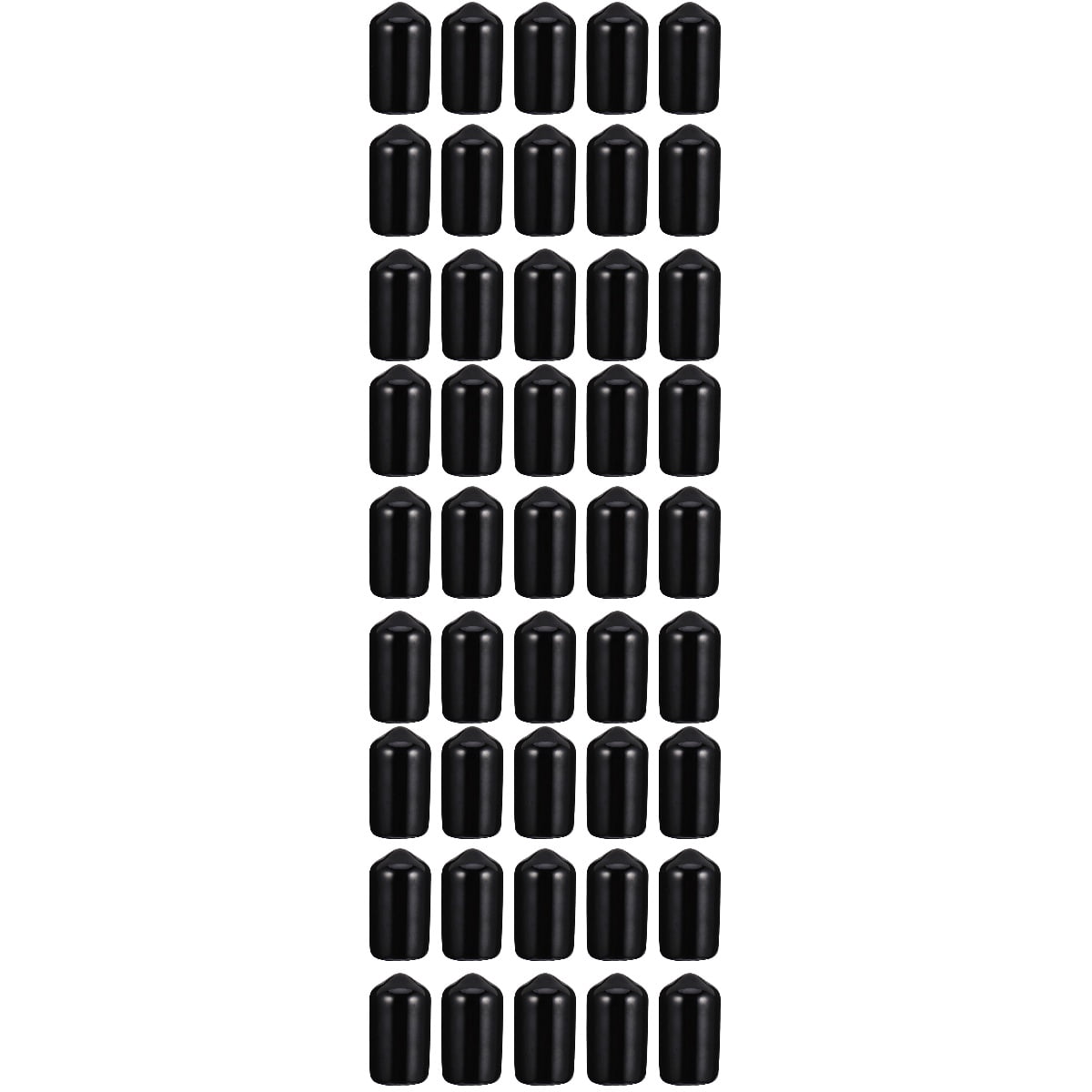600 pcs Round Rubber End Caps Flexible Screw Thread Protectors Caps ...