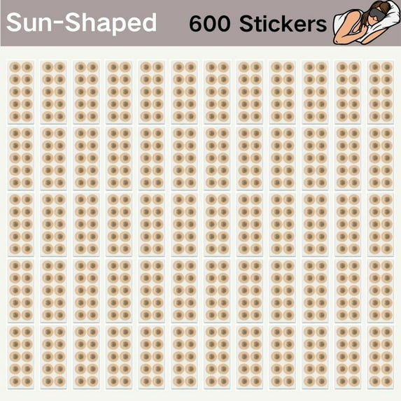 600 tablets【Sun-Shaped 】Nasal Dilator Stickers, Nose Strips, Nasal Tape ...