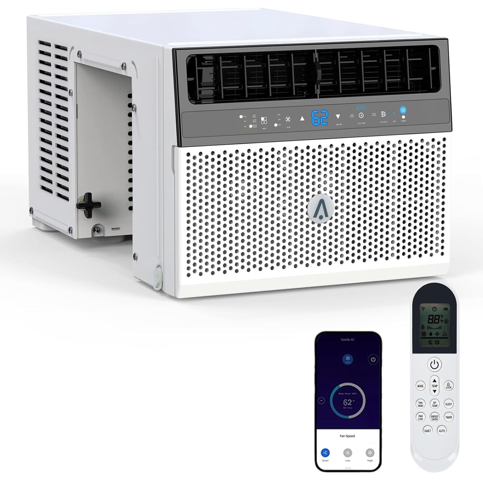 6000 BTU U-Shaped Window Air Conditioner with Remote and Wifi Control ...
