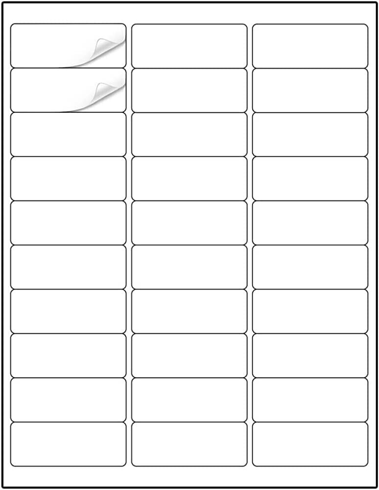 6000 Labels Sticker Paper for Laser/Ink Jet Printer Address Labels 1" x ...