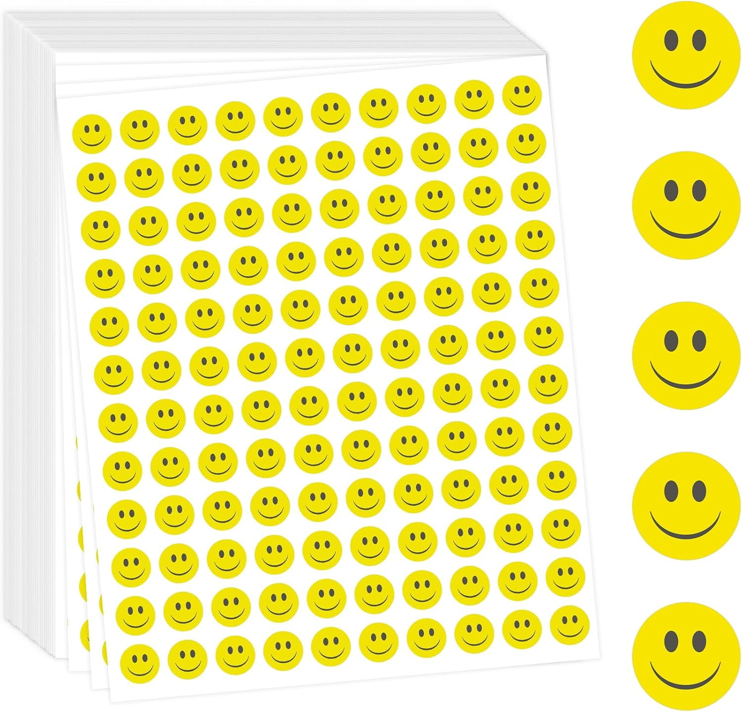 6000 PCS Smiley Face Stickers - Small Yellow Happy Decals, Mini ...
