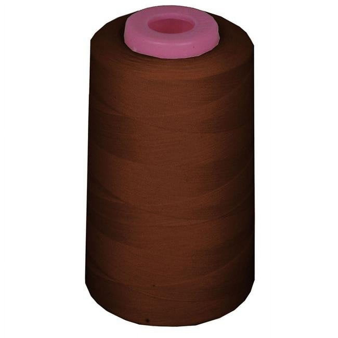 6000 Yards 100 Percent Polyester Cone Serger Thread, Brown - A705 ...