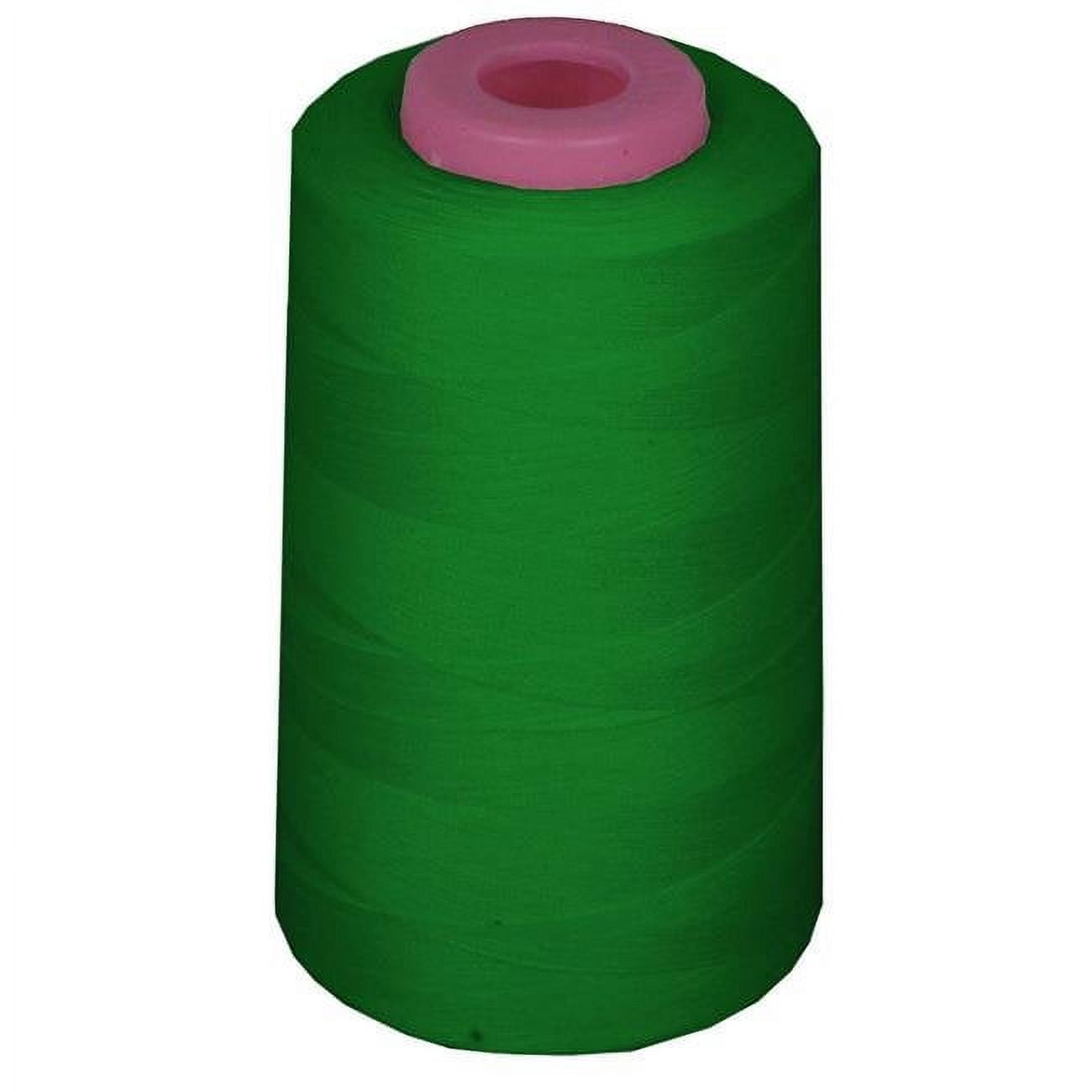 6000 Yards 100 Percent Polyester Cone Serger Thread, Emerald Green ...