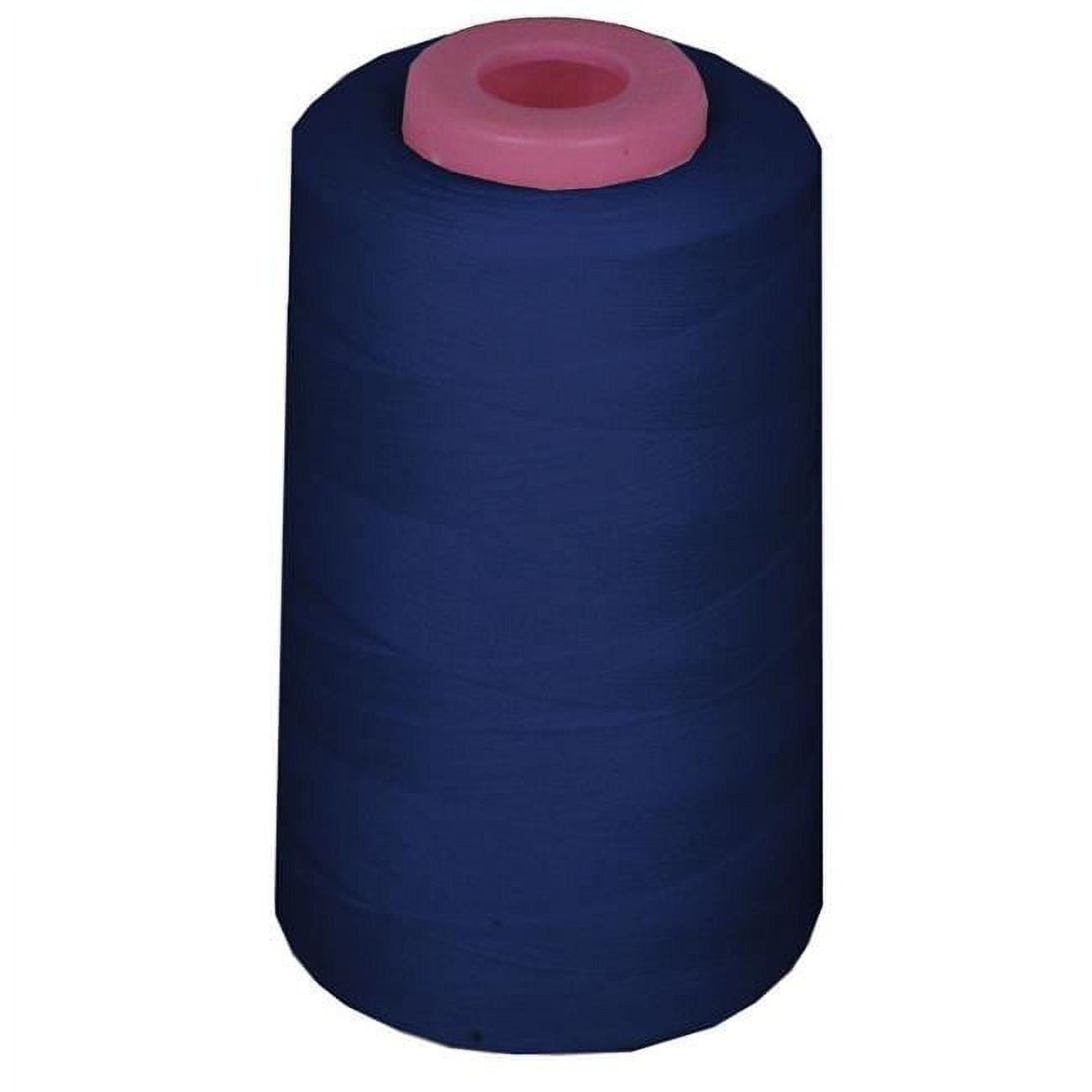 6000 Yards 100 Percent Polyester Cone Serger Thread, Navy Blue - A602 ...