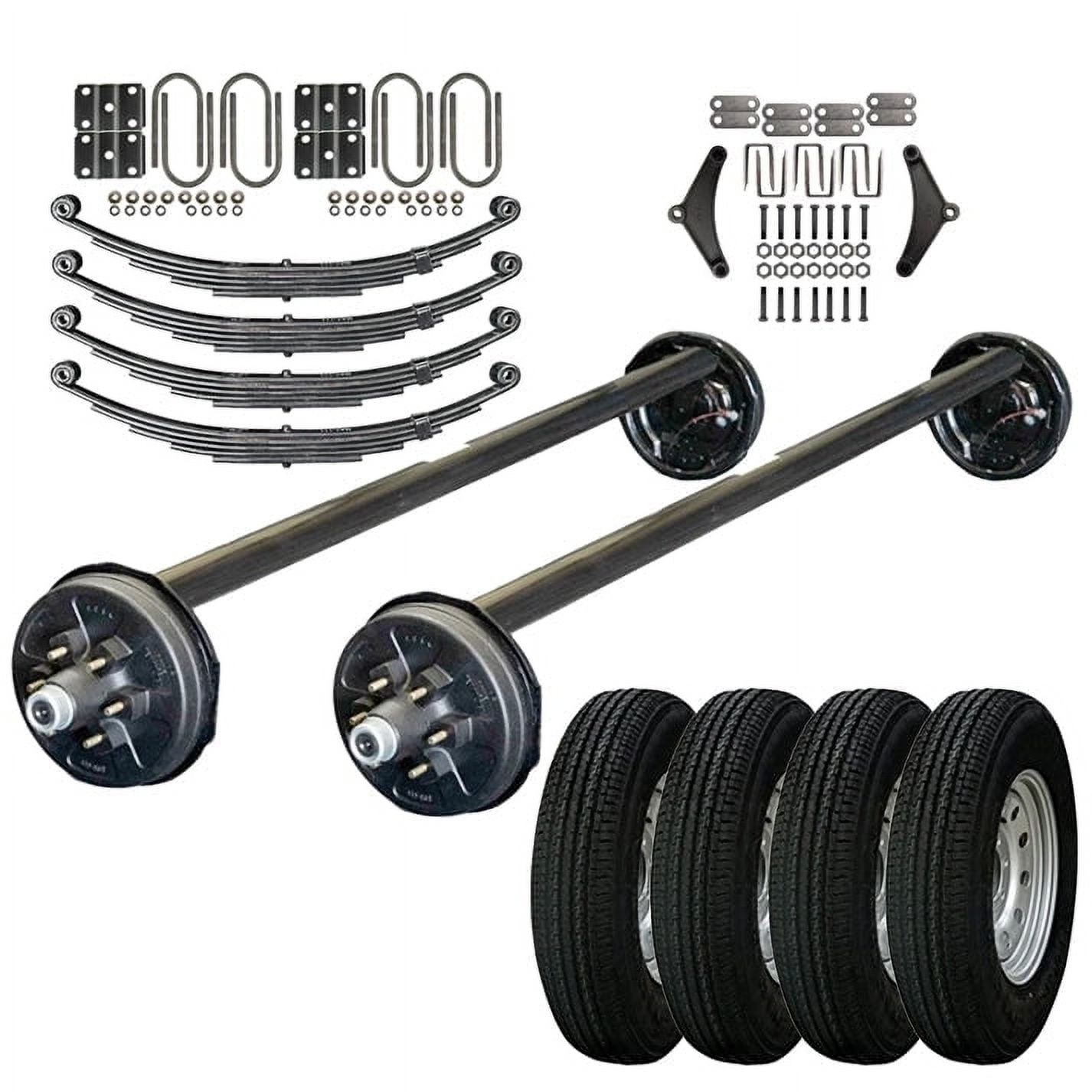 6000 lb Heavy Duty Tandem Axle TK Trailer Kit - 12k Capacity - (Drop ...