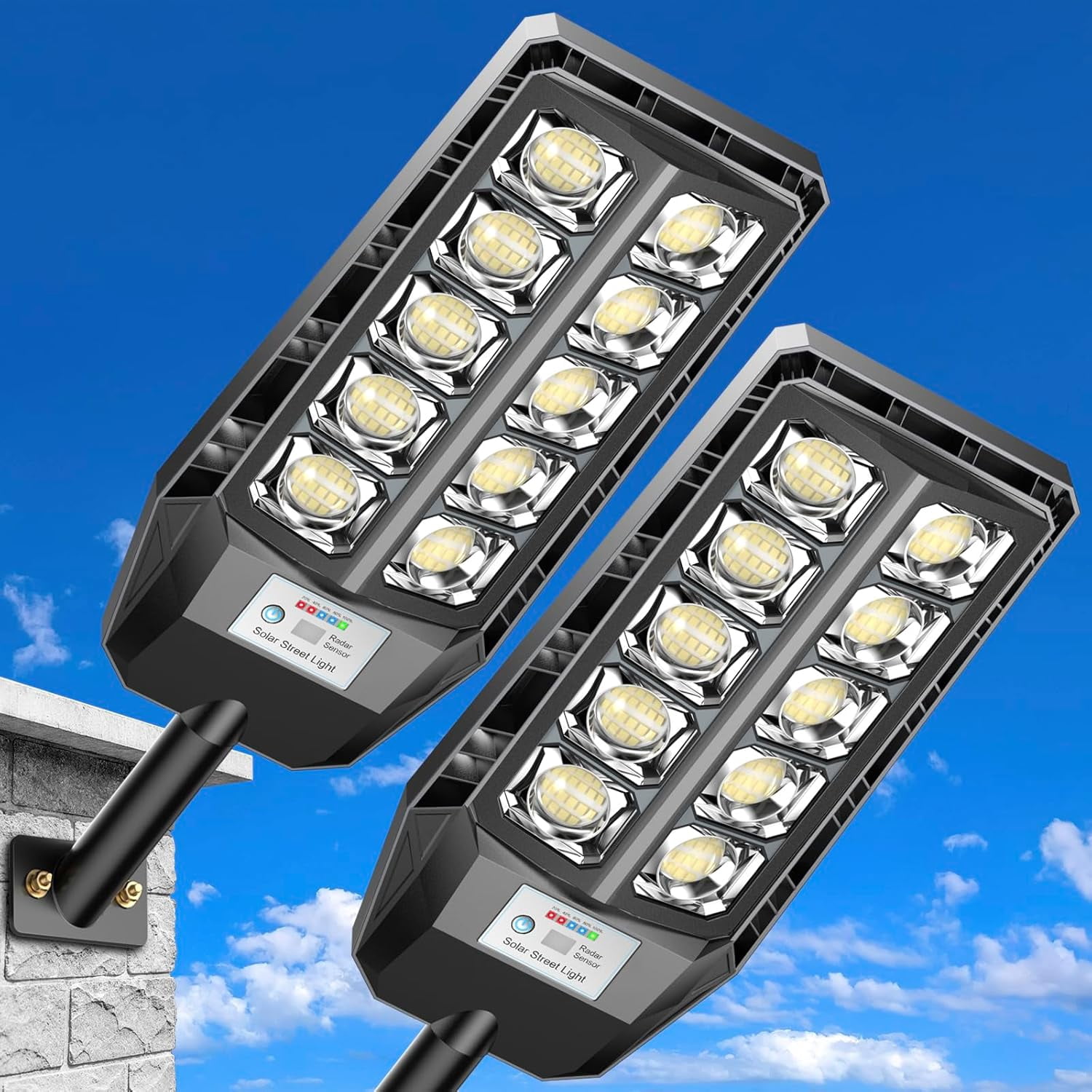 6000-watt outdoor solar lights, 67 waterproof solar street lights, dusk ...