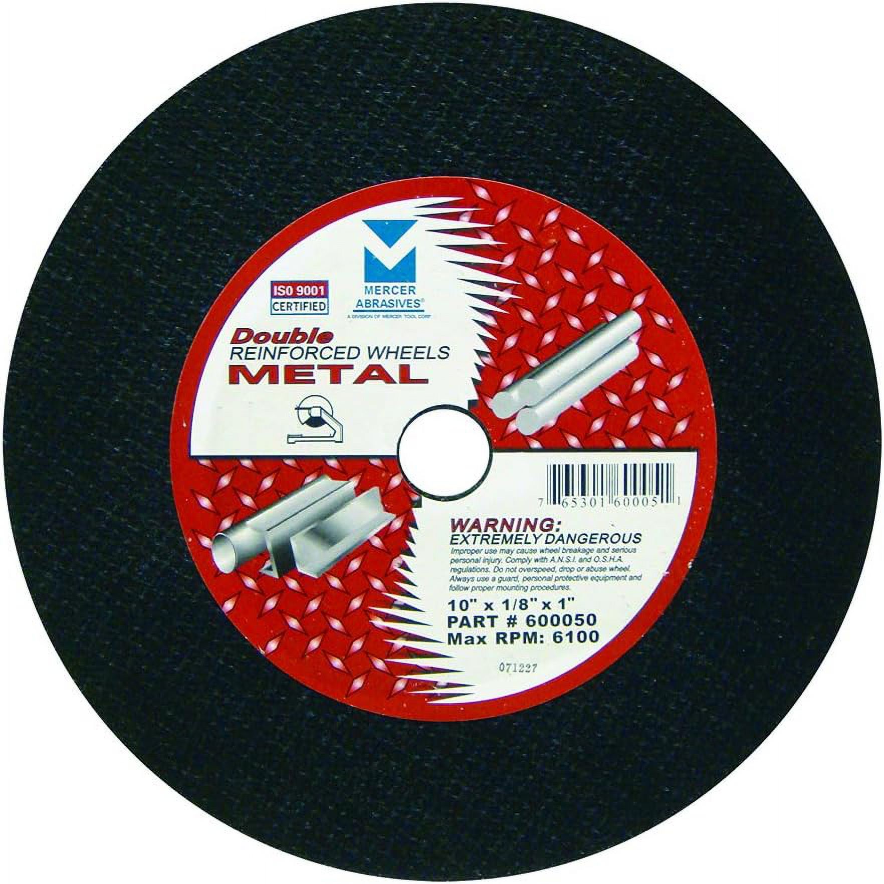 600050 Stationary Saw Cut Off Wheels For Ferrous Metals 10 X 1 8 X 1 600050 Stationary Saw Cut Off Wheels For Ferrous Metals 10 X 1 8 X 1