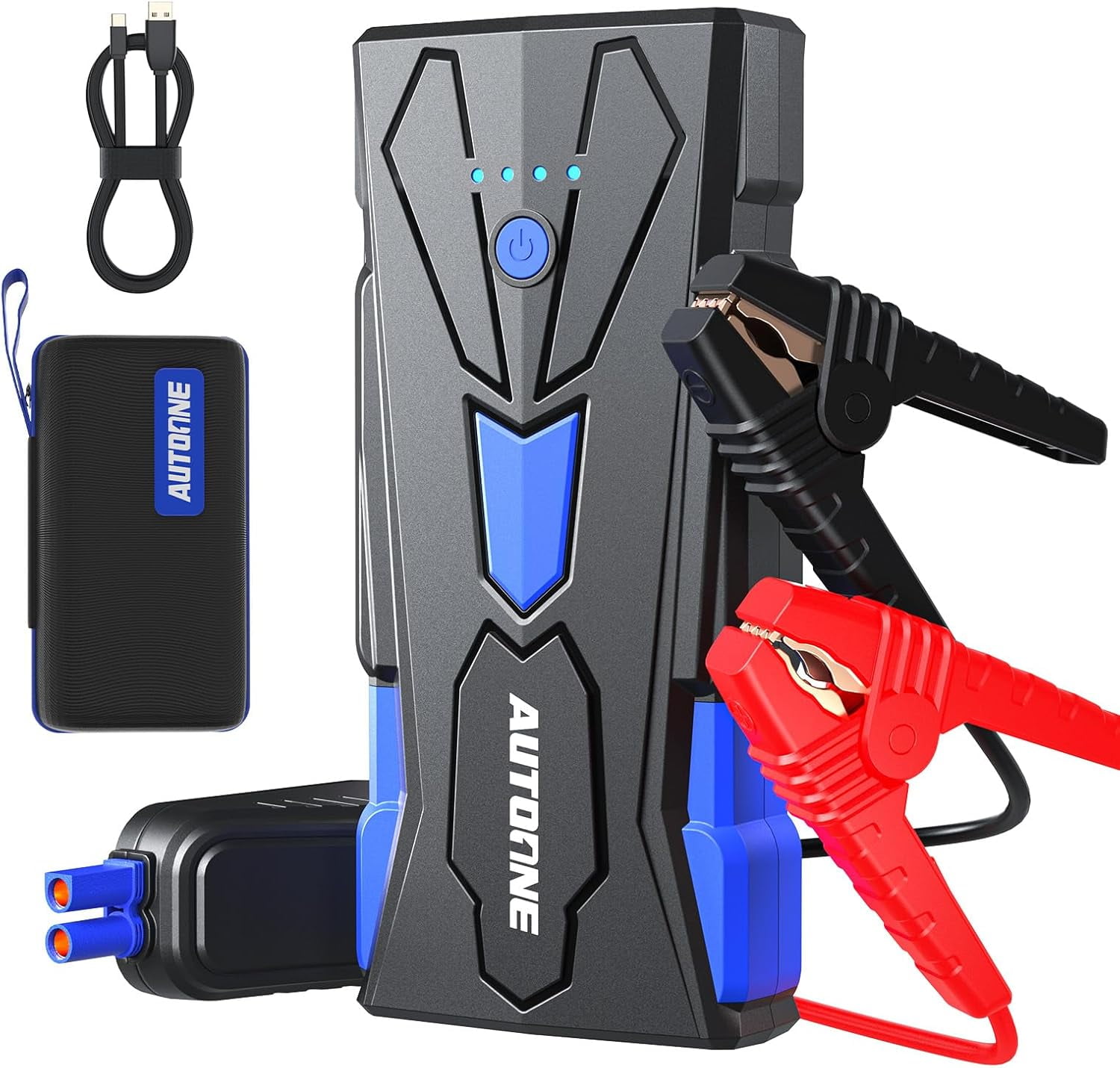 6000A Car Battery Jump Starter Up to All Gas & 12L Diesel Engine, Car ...