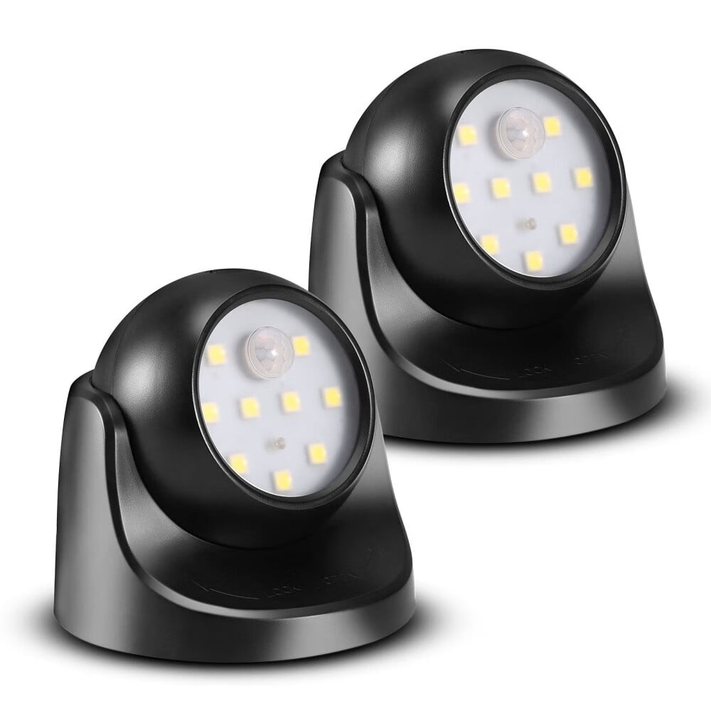 6000K Battery Motion Sensor Light Outdoor Waterproof Wireless LED ...