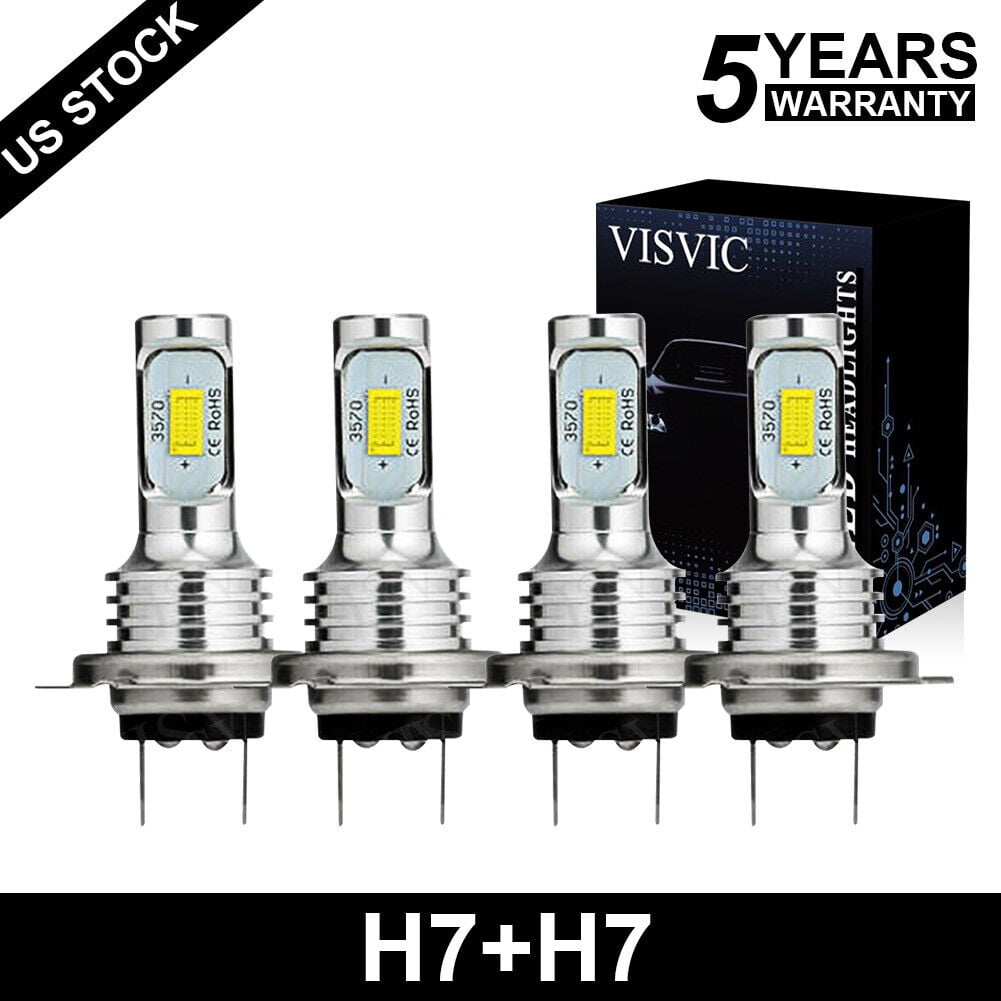 6000K Bombillos LED Focos Para Auto Carro Luz De Coche Faros Faro ...