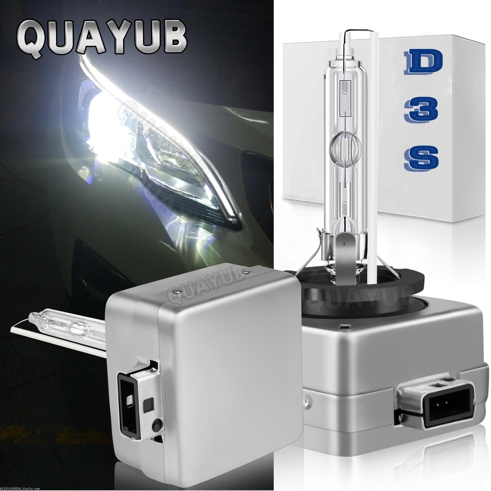 6000K D3S HID Bulbs Set For OEM Chrysler Dodge Jeep D3S Xenon Headlight ...