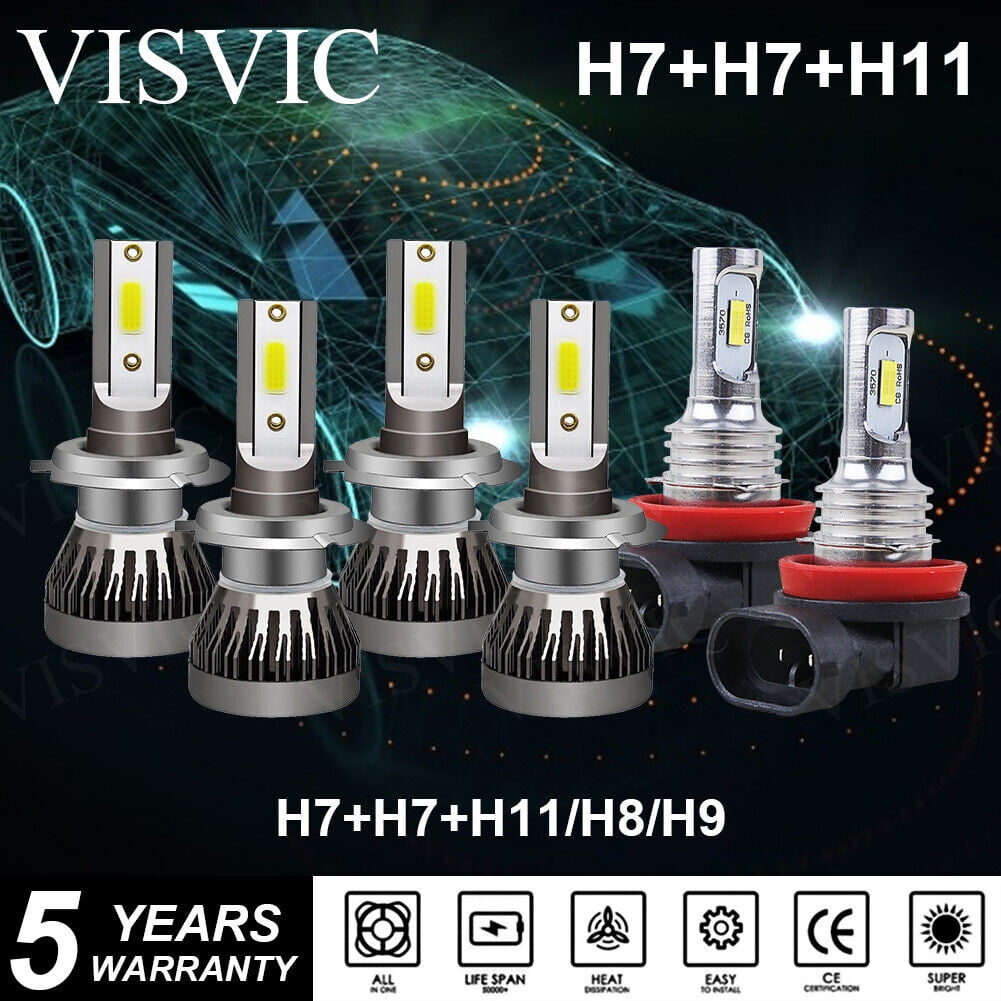 6000K For Honda CRV CR-V 2007 -2014 LED Headlight Fog Lights Hi/Lo Beam 4x Bulbs - Walmart.com