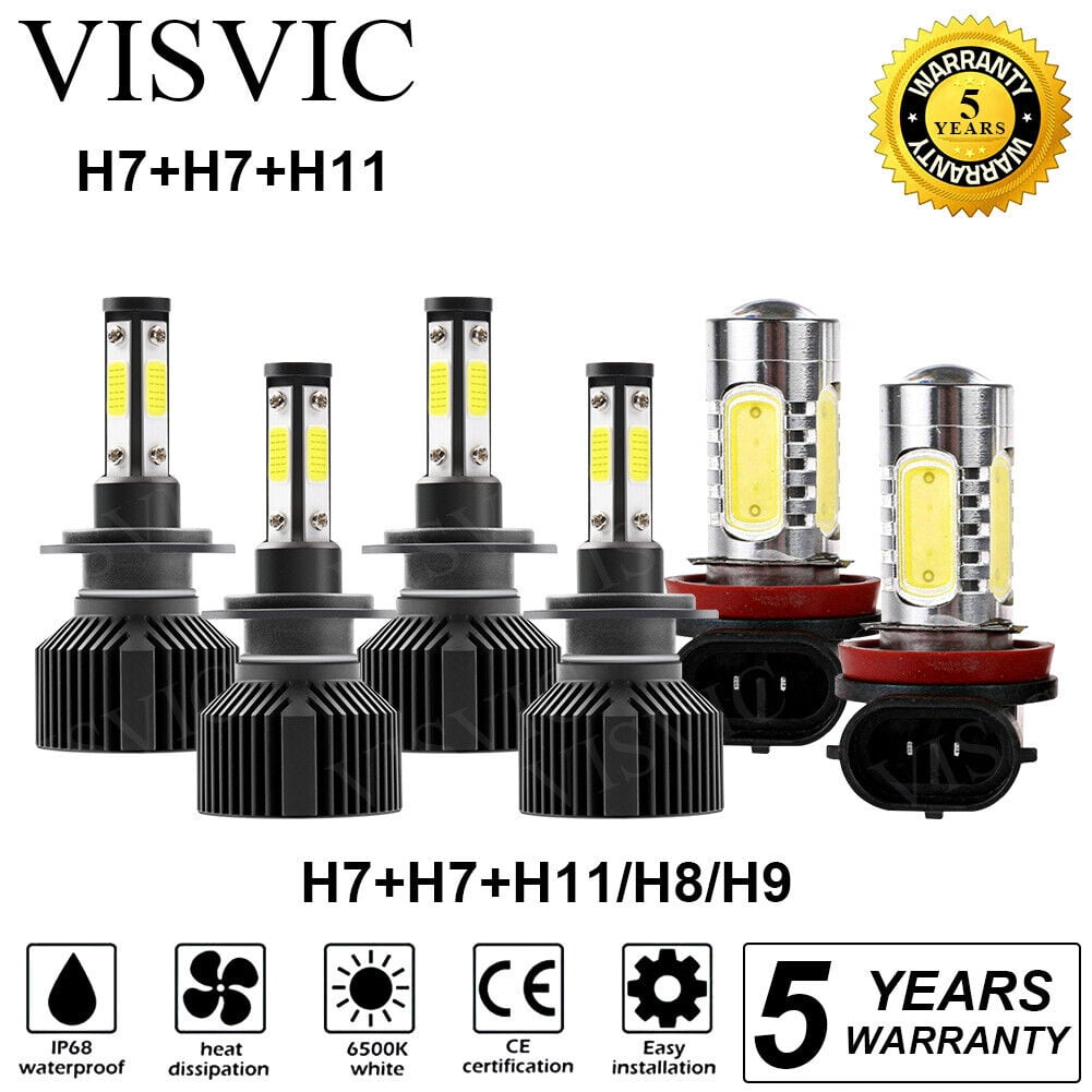 6000K For Honda CRV CR-V 2007 -2014 LED Headlight Fog Lights Hi/Lo Beam Bulbs - Walmart.com