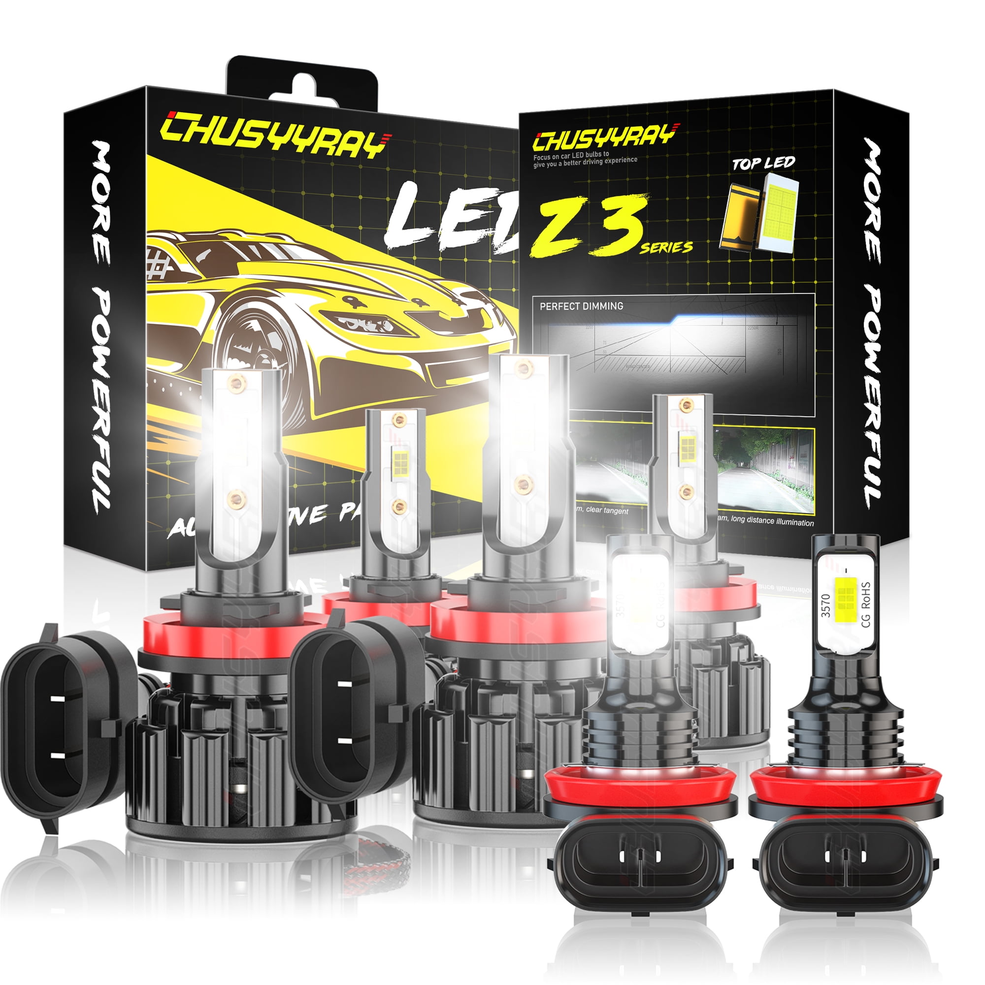 6000K H11/H9 LED Headlights Bulbs H8 Fog Lights For Buick LaCrosse 2010 ...