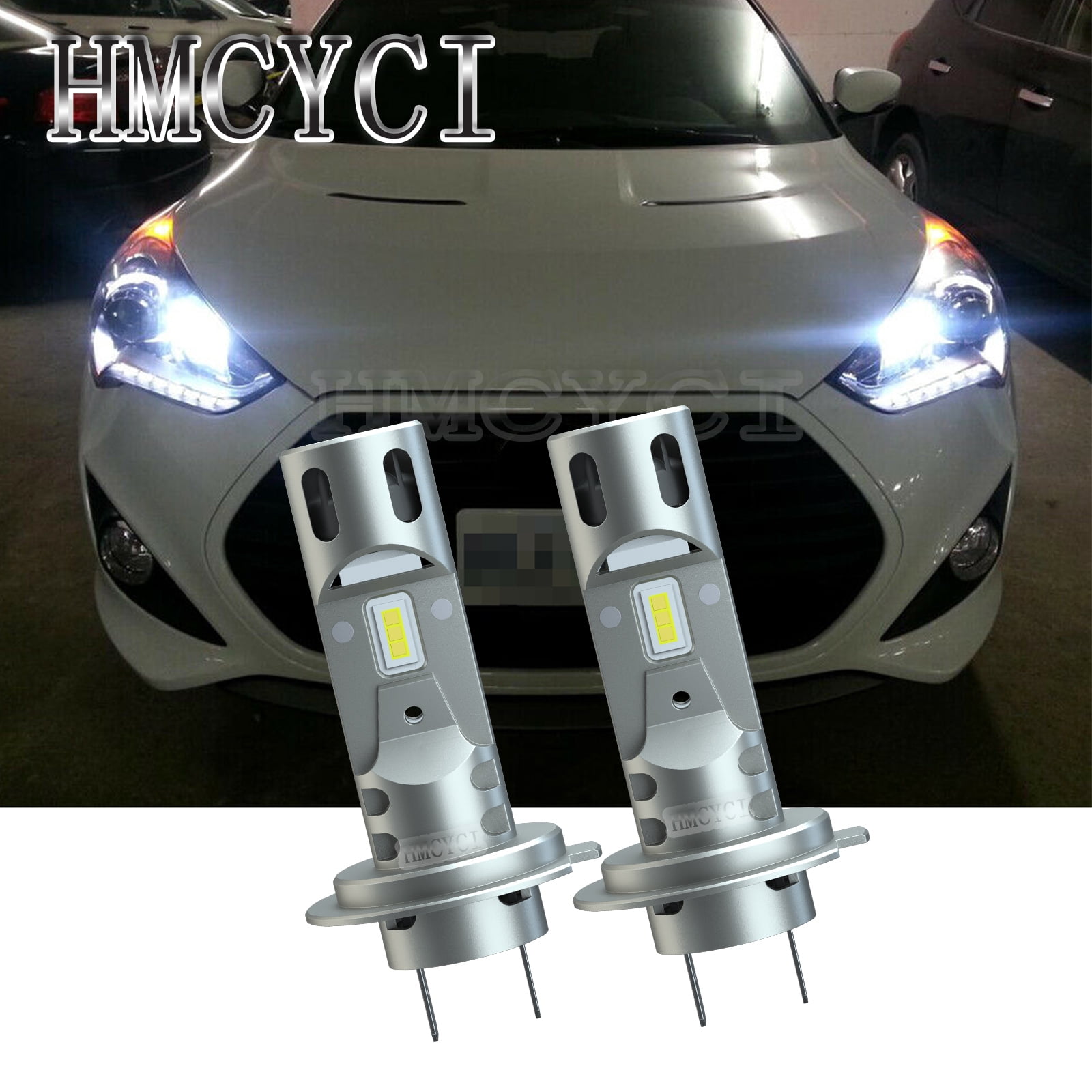 6000K LED Headlight Hi&Lo Beam 2 Bulbs 100W For Hyundai Genesis Coupe ...