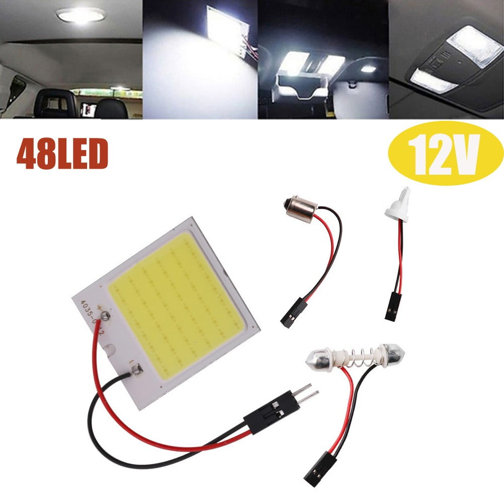 6000K White COB LED Light Panel for Dome / Car Interior Ceiling 16/24/36/48LED 48led - Walmart.com