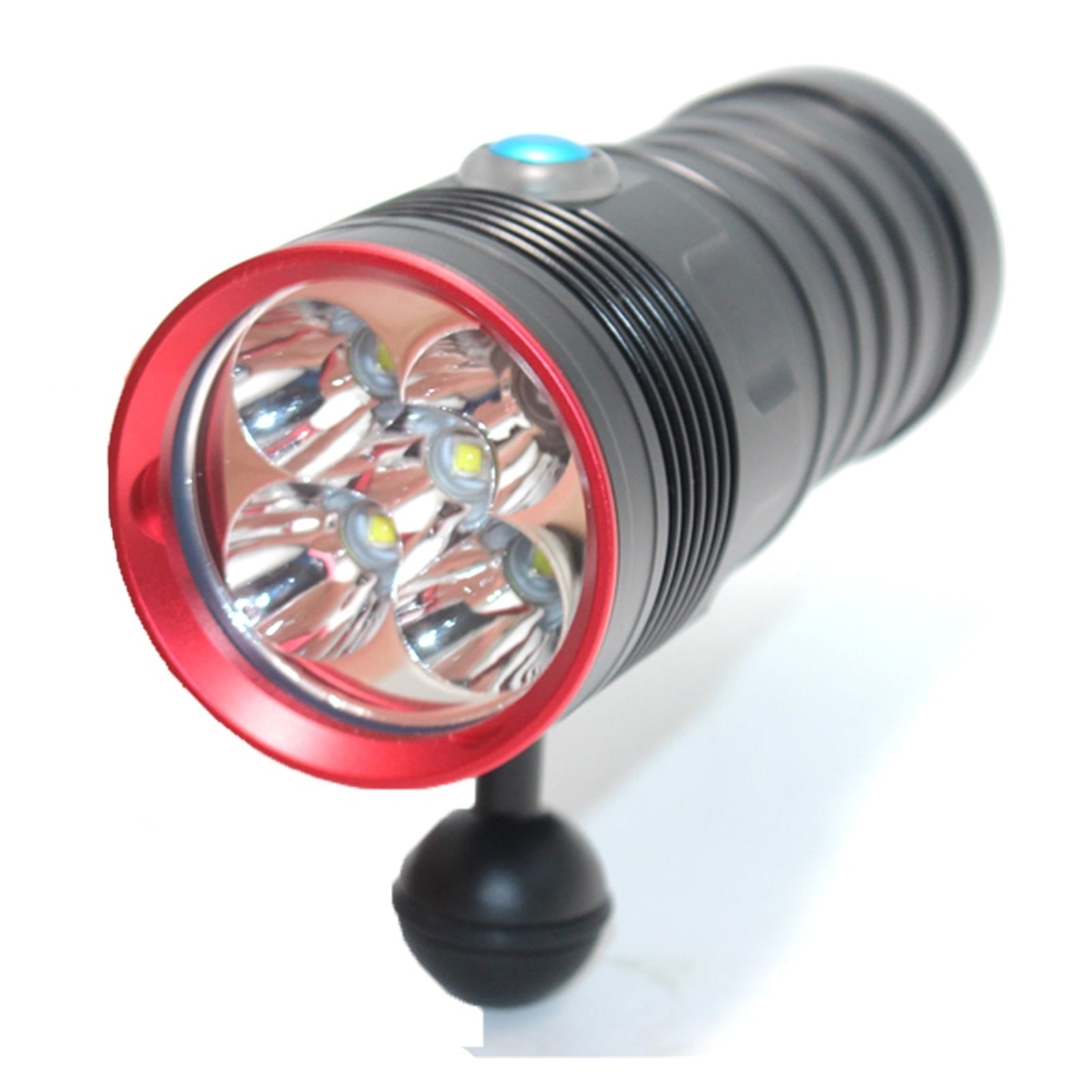 6000LM 5*XM-L2 LED Diving Flashlight 3-Mode Diving Video Photography ...