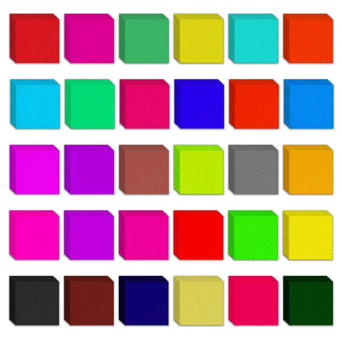6000Pcs 2 Inch Colored Tissue Paper Squares, Rainbow Craft Paper for ...