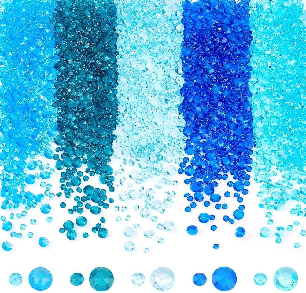 6000Pcs Acrylic Diamonds Crystals Clear Gems Clear Diamond Gems Vase ...