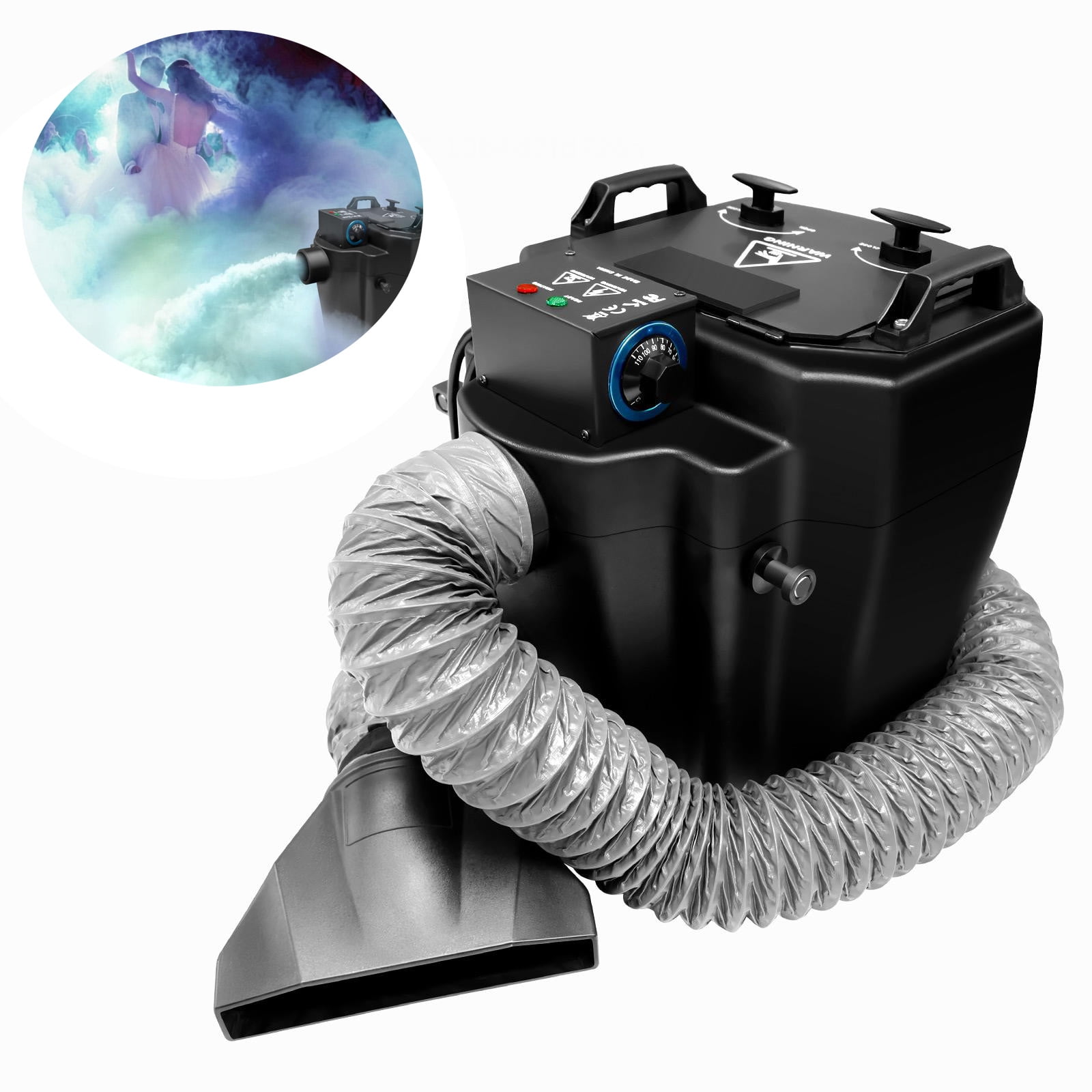 6000W Dry Ice Fog Machine, High Capacity Low Lying Fog Machine for ...