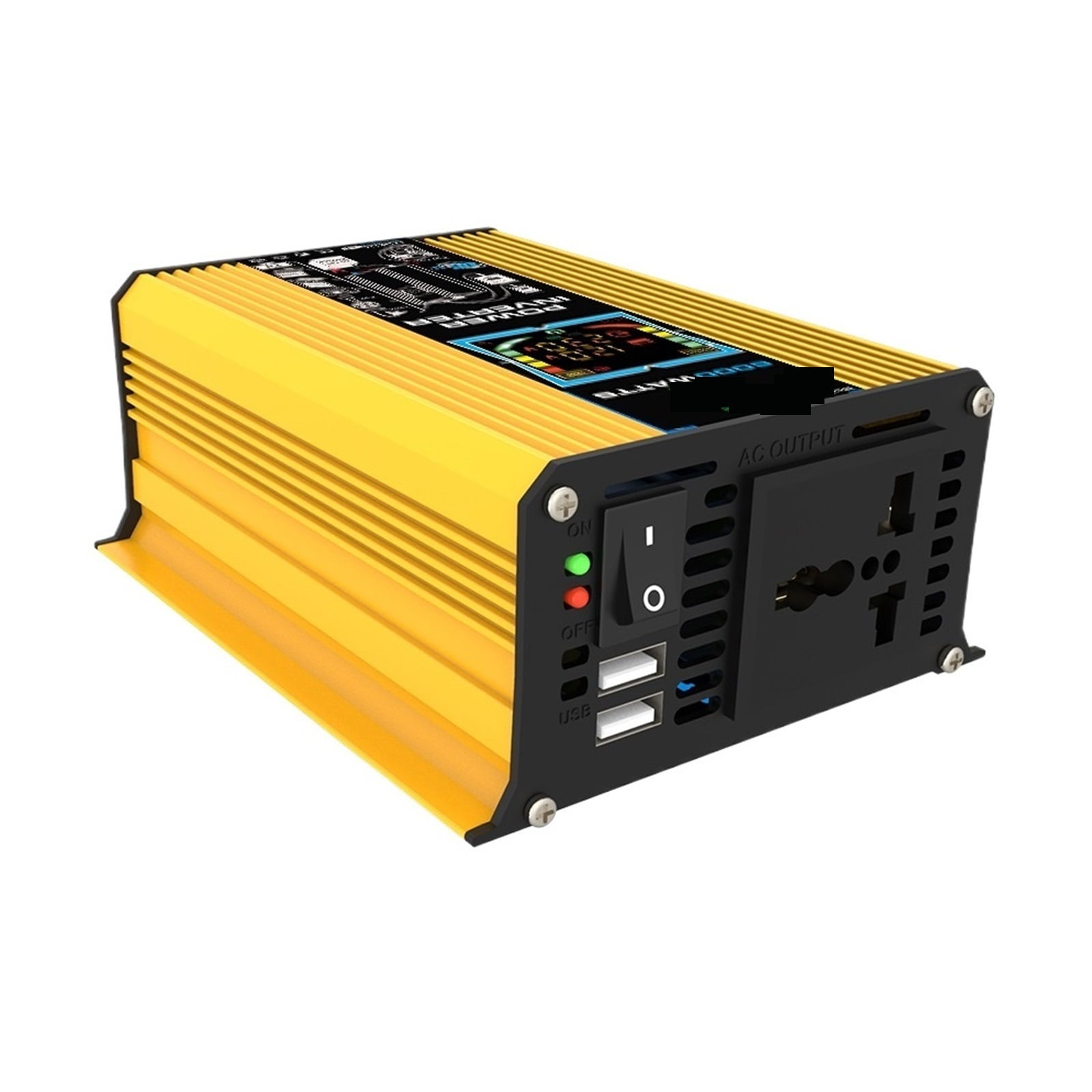 6000W Inverter DC 12V To AC 110 / 220 Vehicle Solar Power Inverter ...