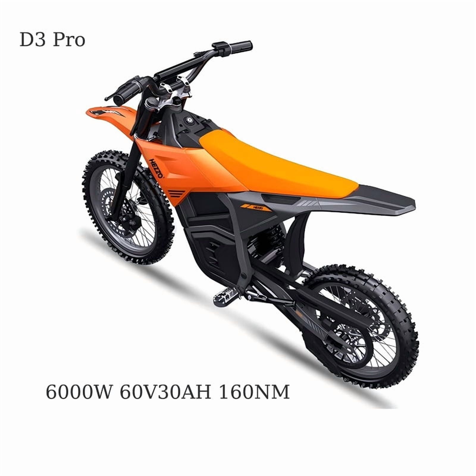 6000W Motor HEZZO D3 Electric Dirt Bike for Adult Teens,Up to 44 mph ...