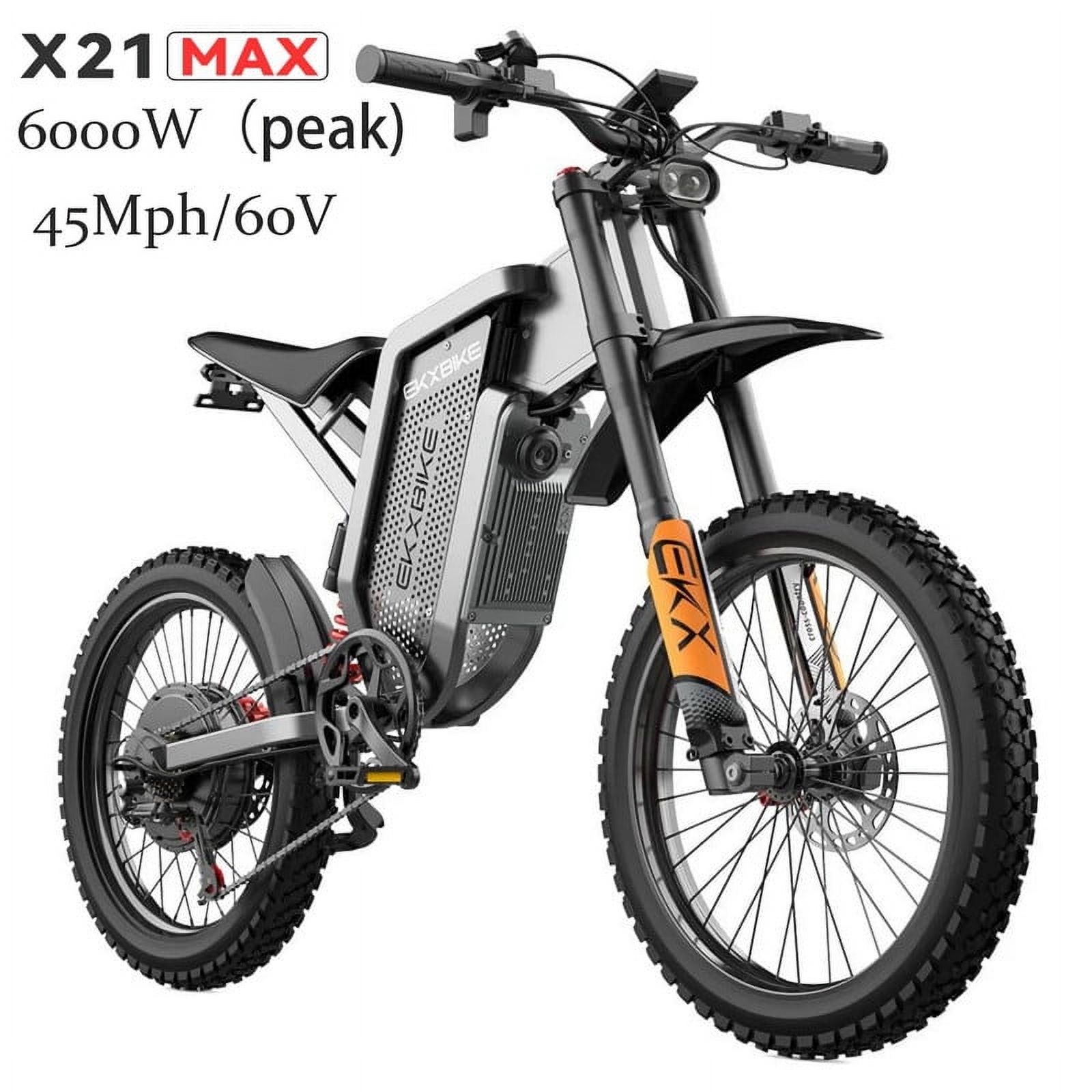 6000W(Peak)X21 45MPH MAX Electric Motorcycle for Adults,with 60V30Ah ...