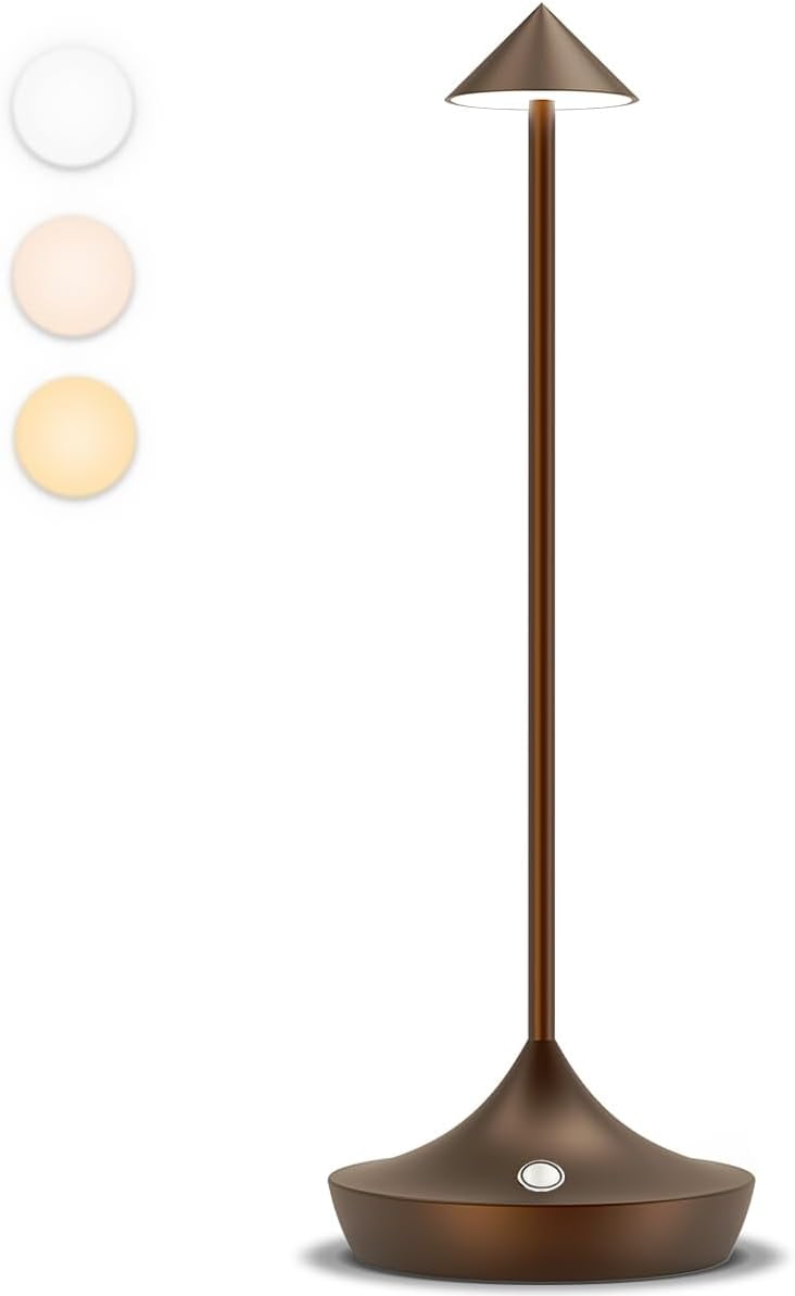 6000mAh Battery Operated LED Desk Lamp, Cordless Table Lamp ...