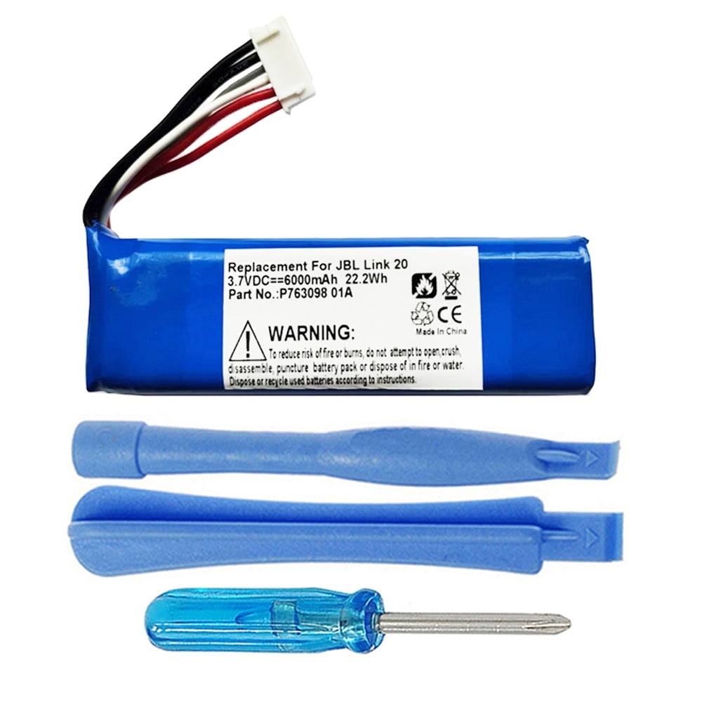6000mAh P763098 01A Battery Replacement for JBL Link 20 Smart Bluetooth ...