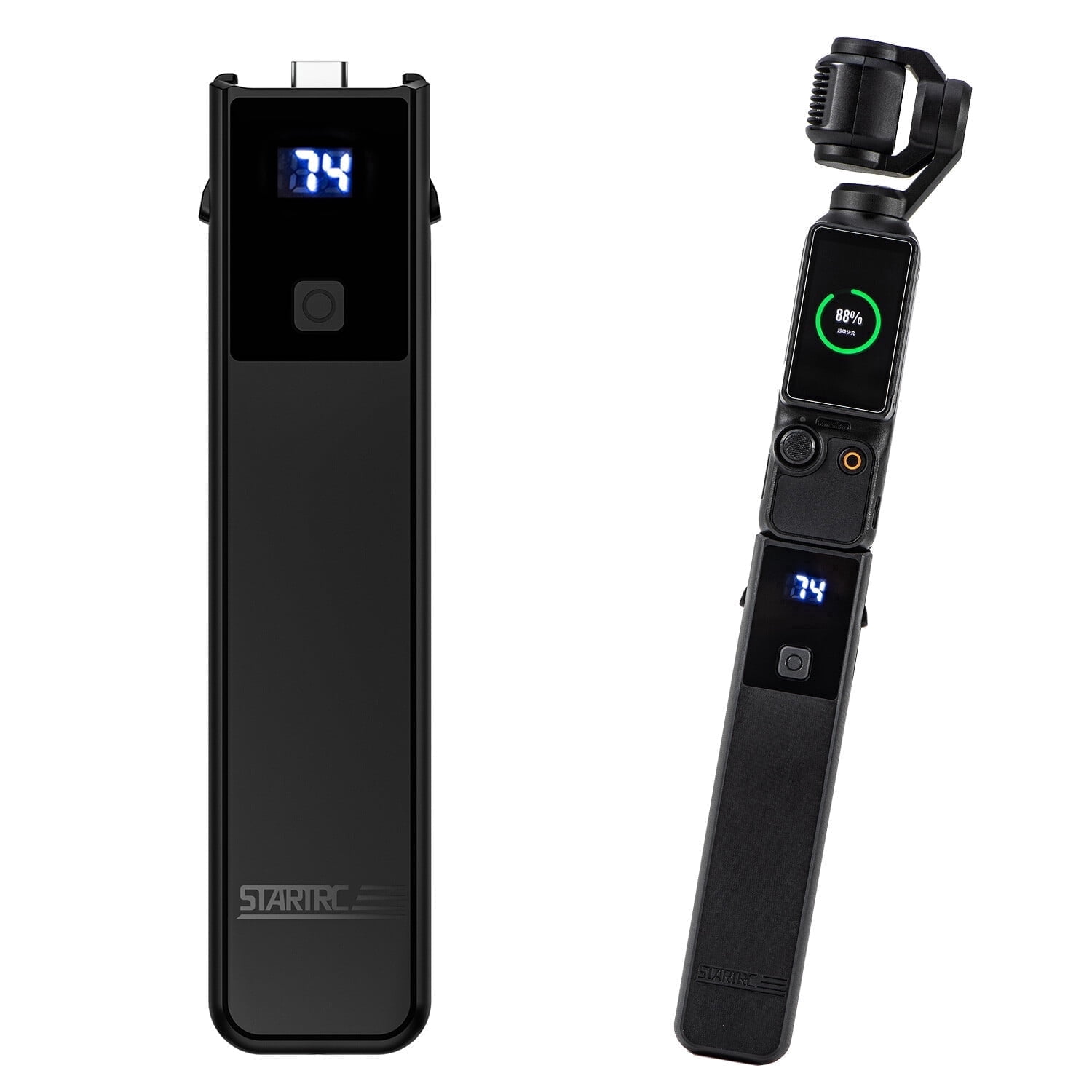 6000mAh Pocket 3 Battery Handle LCD display Charger for DJI Osmo Pocket ...