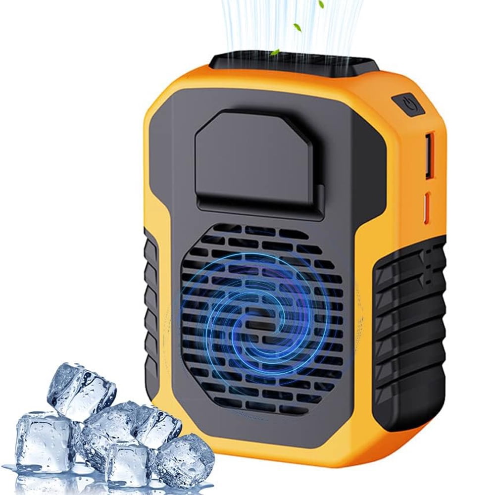 6000mAh Portable Waist Clip Fan Belt Fan Body Fan, 6000RPM Strong ...